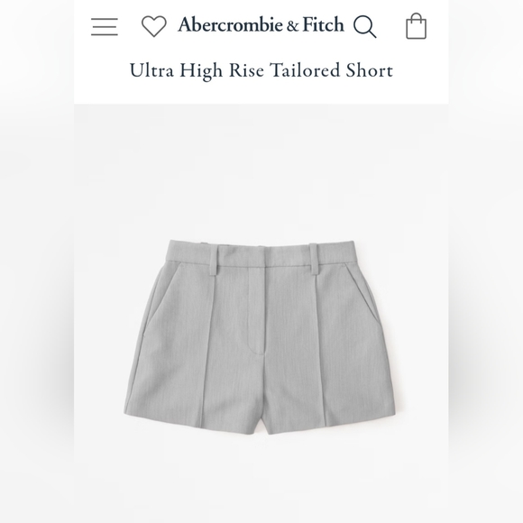 Abercrombie & Fitch | Shorts | Af Ultra High Rise Tailored Short | Poshmark